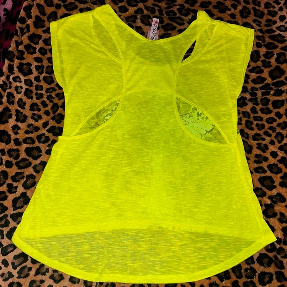 Y2k Grunge Cross Yellow Top - Gem